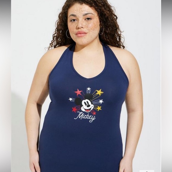 torrid | Tops | Nwt Torrid Disney Americana Mickey Mouse Foxy ...